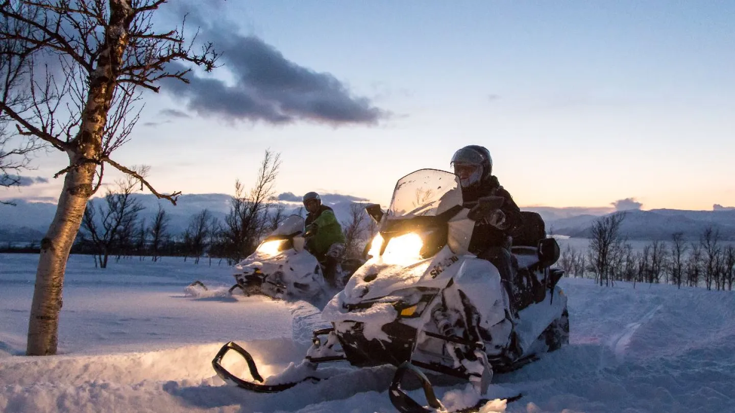 Northern Lights Snowmobile Safari in the Lyngen Alps | Visit Tromso ...